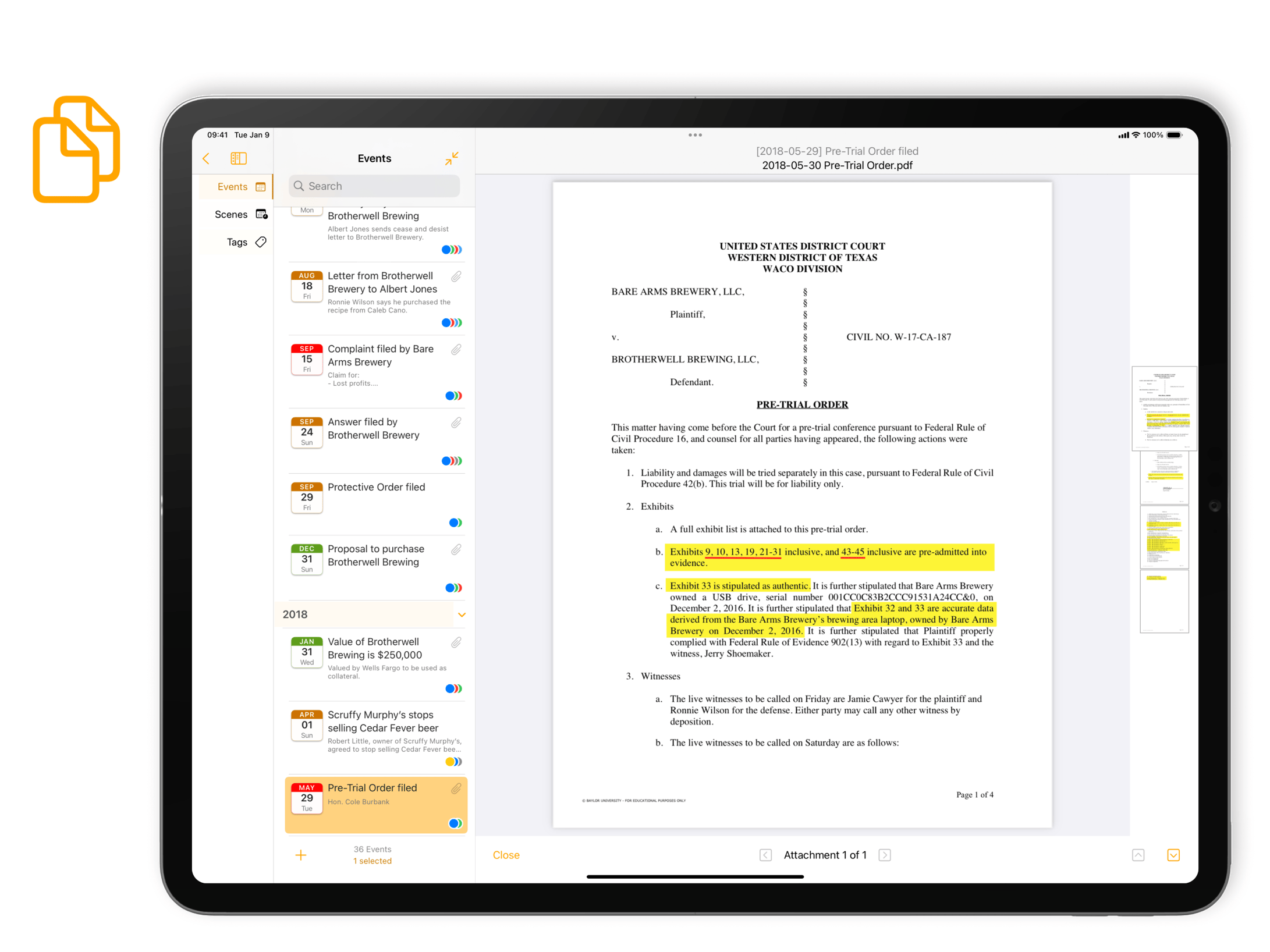 TimelinePad — Create Legal Timelines